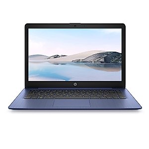HP Premium 14-inch HD Laptop, Intel Dual-Core Processor Up to 2.6GHz, 16GB RAM, 64GB eMMC Storage, Webcam, Bluetooth, HDMI, Wi-Fi, Blue, Windows 11 with 1 Year Microsoft 365 (Renewed)