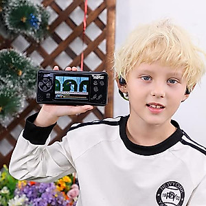 Retro Plus Handheld Games for Kids Adults, 218 Classic Games Built in Portable Arcade Video Games Player 3.5 Inch TFT Big Screen Rechargeable Li-ion, Support AV Output,Earphone,Volume Control -Black