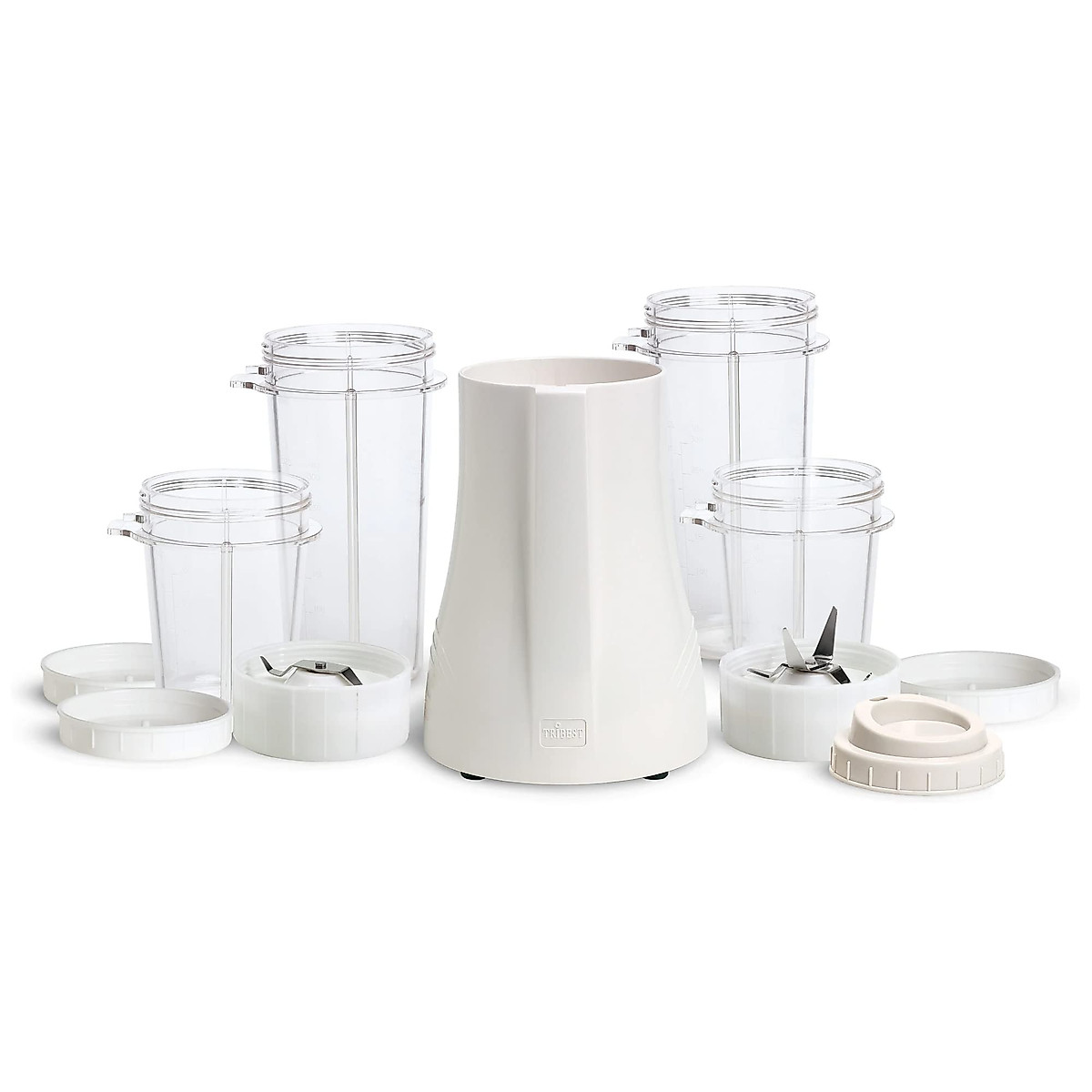 Tribest PB-250 Kitchen Grinder & Personal Blender for Shakes and Smoothies with BPA-Free Portable Blender Cups, White