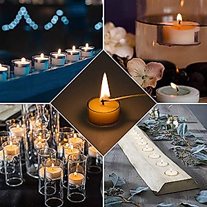 12pcs Natural Beeswax Tealight Candles - Organic Candle Honey Scent Smokeless Clean Burning