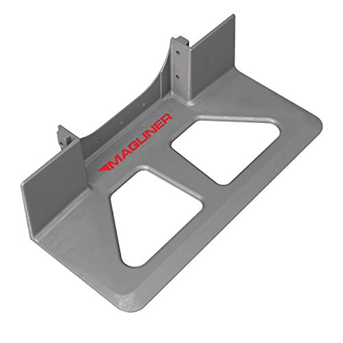 Magliner HMK53CUA45 Aluminum Hand Truck, Curved Back Frame, 60" Single Grip Handle, 18" x 7-1/2" Aluminum Diecast Nose Plate, 500 lb Capacity