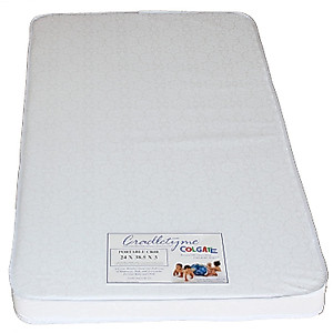 Colgate Mattress Portable Crib/Mini Crib Mattress Easy to Clean | Hypoallergenic | Waterproof | GREENGUARD Gold Certified White 24x38.5x83 Inch (Pack of 1)