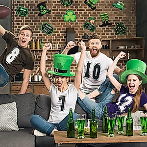 St Patrick's Day Door Banner Decoration Hanging Welcome Signs Door Banner Green Shamrock Car Hat Leprechaun Hanging Door Decor Happy St Patrick's Home Decor Paper Banner for Home Outdoor Indoor