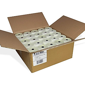 GORILLA SUPPLY Carbonless Kitchen Printer Paper Rolls, POS/Cash Register Paper Roll, White/Canary, M119 TM300 TMU200 U220, BPA Free, 3 inch x 90 ft 2-ply, 50 roll