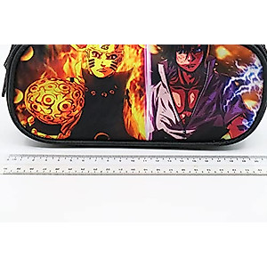 MU Model Japanese Anime Pencil Case - Multifunction PU Leather Pencil Case with Zipper Closure - Carrying Case for School Supplies Office Stuff