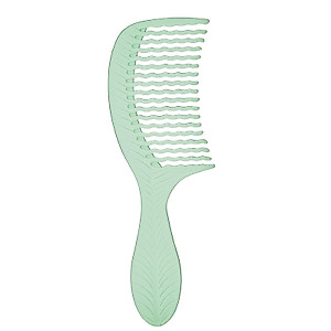Wet Brush Go Green Tea Tree Oil Infused Treatment Comb - Wide Tooth Hair Detangler with WaveTooth Design that Gently and Glides Through Tangles - No Split Ends and No Damage
