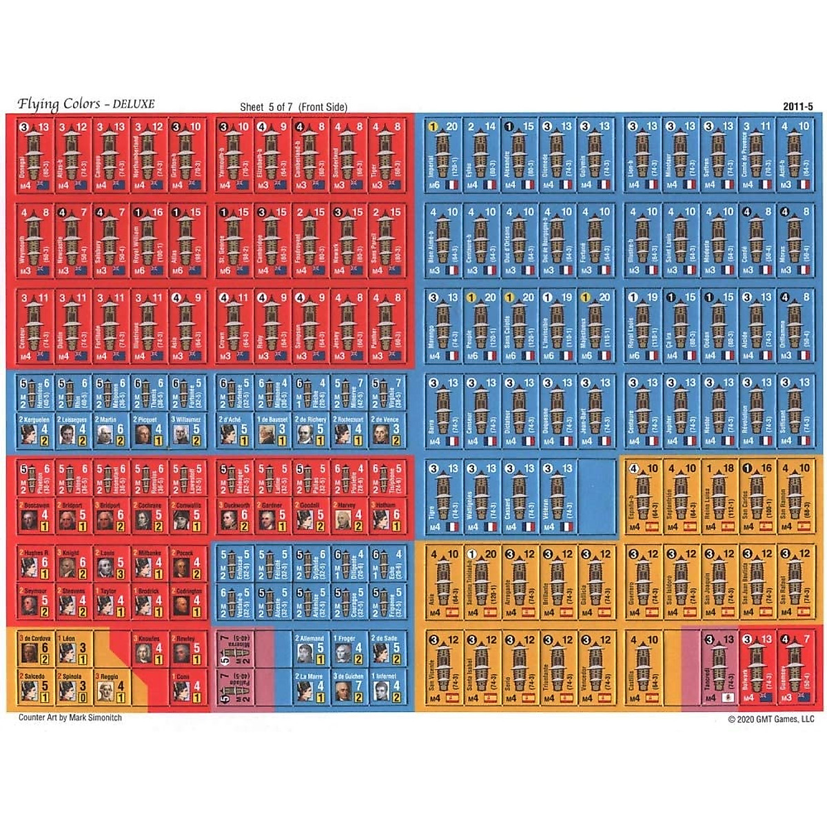 GMT: Flying Colors, Fleet Actions in The Age of Sail, Deluxe 3rd Edition