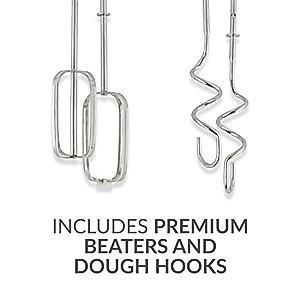 Nostalgia Classic Retro Professional 3.5 Qt Stand Mixer with Tilt Head and Stainless Steel Bowl, Six-Speed, Includes Dough Hooks and Beaters, Aqua