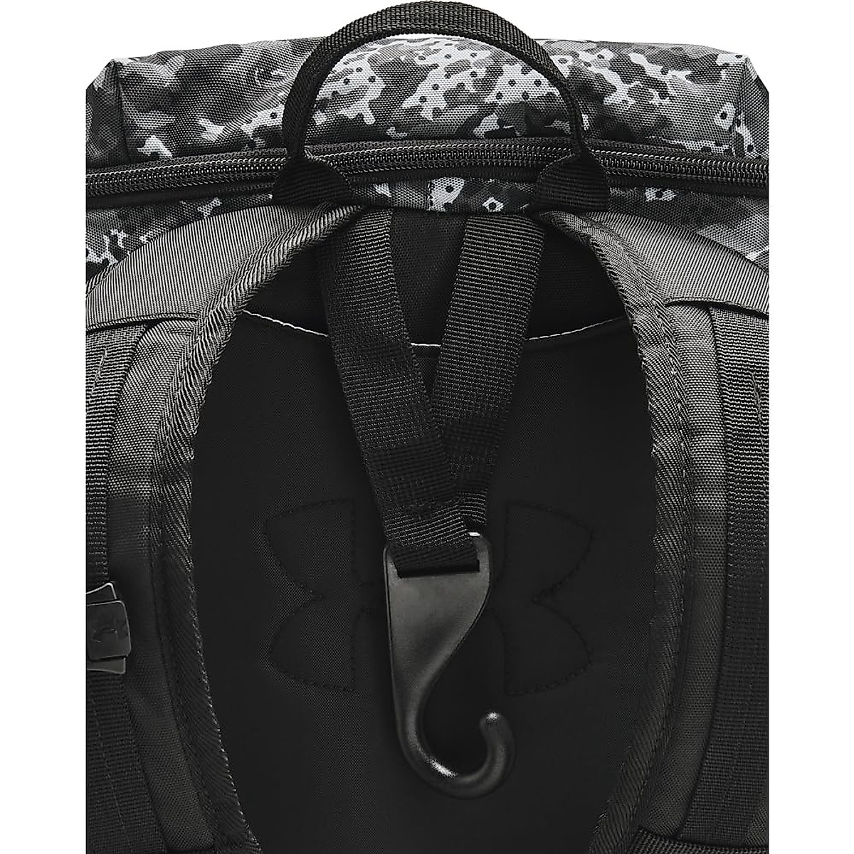 Under Armour Utility Baseball Backpack Print, (002) Black / / Metallic Gold, One Size Fits All