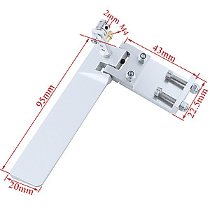 Aluminum 95mm Long RC Boat Rudder with Water Pickup Absorbing Steering for Electric/Gas Power Remote Control Model Parts CNC