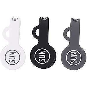 SUNFICON 10 Pack Earbuds Cords Organizers Magnetic Cable Clips Organizers Bookmark Clips Whiteboard Noticeboard Fridge Magnets USB Cable Manager Keeper for Home Kitchen Office School,Gray White Black