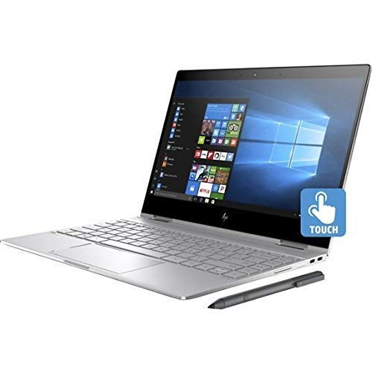 HP 2019 Premium Spectre x360 13.3" 2-in-1 Laptop - 8th Gen Intel i7-8550U, 8GB RAM, 256GB SSD, IPS Micro-Edge Touchscreen, Active Stylus, Windows 10 Home
