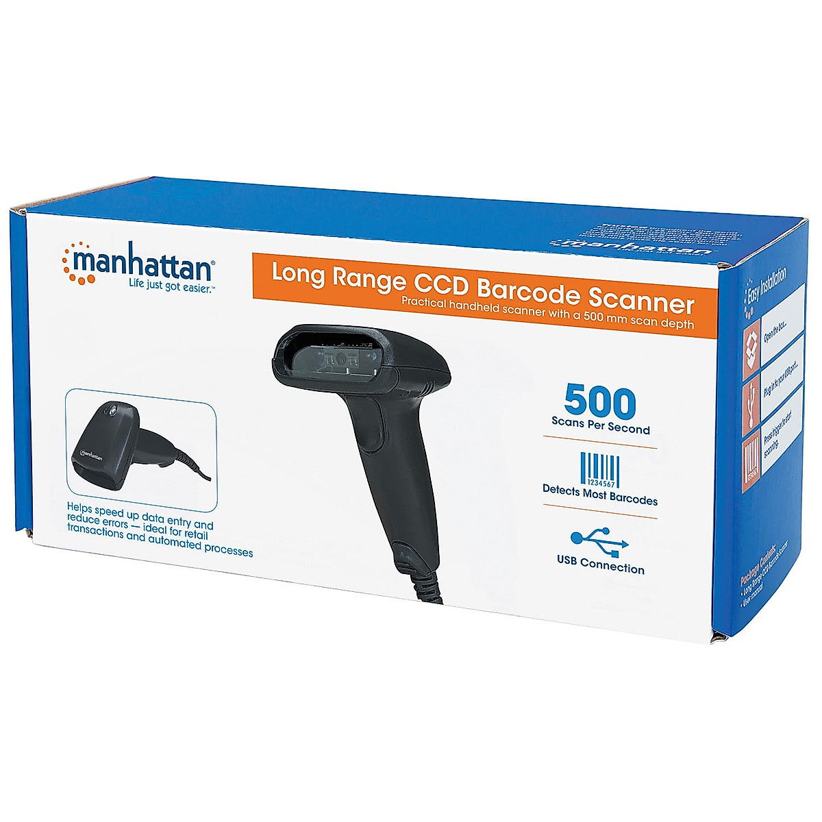 Manhattan 177672 Document Barcode Scanner