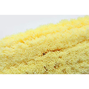60 Inch Car Wash Brush 12" with Soft Bristle Head Flow-Through Heavy Duty Tri-Level Dip Auto Car Wash Brush Long Handle Car Exterior Washing Yellow