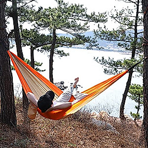 Portable Fire Pit and Single Outdoor Camping Hammock