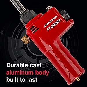 Master Appliance PT-2000Si – Optimized High Intensity Adjustable Flame, Trigger Start, Heavy Duty Blow Torch Head, Compatible with Propane or Mapp Gas