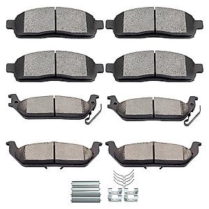 Ceramic Brake Pads Kits,SCITOO 8pcs Brakes Pads Set fit for 2004-2008 for Ford for F-150,2006-2008 for Lincoln Mark LT