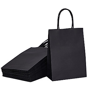 SUNCOLOR 24 Pack Red Small Party Favor Bags Goodie Bags for Birthday Party/Valentines day Gift Bags With Handle (Red)