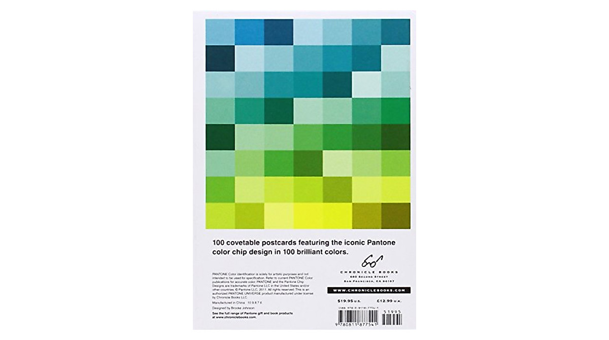 Pantone Postcard Box: 100 Vibrant Art Postcards for Creativity
