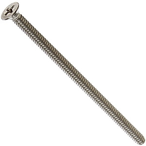 Small Parts 18-8 Stainless Steel Machine Screw, Plain Finish, Flat Head, Phillips Drive, Meets ASME B18.6.3, 5" Length, Partially Threaded, 1/4"-20 UNC Threads (Pack of 5)
