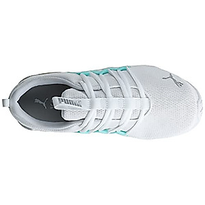 PUMA Women's Riaze Prowl, Puma White-Gulf Stream, 9