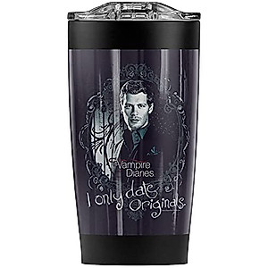 Logovision Vampire Diaries originals Stainless Steel Tumbler 20 oz Coffee Travel Mug/Cup, Vacuum Insulated & Double Wall with Leakproof Sliding Lid | Great for Hot Drinks and Cold Beverages