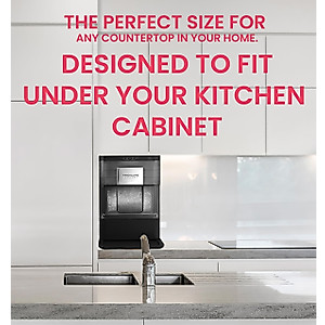 FRIGIDAIRE Gallery Countertop Crunchy Chewable Nugget Ice Maker, 44lbs per Day, Auto Self Cleaning, 2.0 Gen, Black