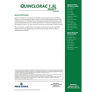 Primesource Quinclorac 1.5L Select Liquid Crabgrass Killer (64 ounces), White