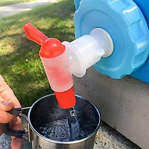 Sagan Life AquaBrick Container Ventless Spigot Cap, Outdoor Beverage Dispenser Spigot - Camping, Sports, Picnics, Pets; FOR BRICKS MADE 2022 OR LATER (Spigot Only)