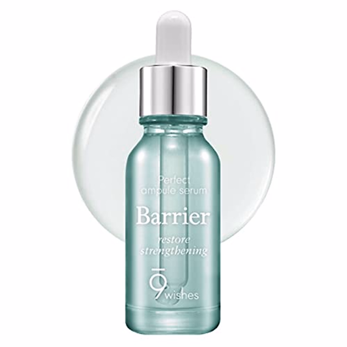 [9 wishes] Rebuild Skin Barrier Ampule Serum #Barrier 0.85Fl.Oz to repair damaged skin barrier and balance skin pH level for healthy skin (Renewed)