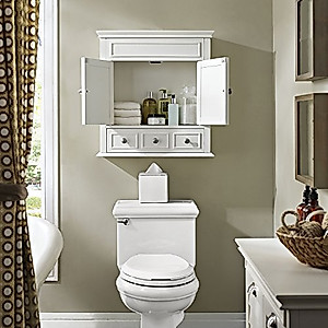Crosley Furniture Lydia Bathroom Wall Cabinet, White