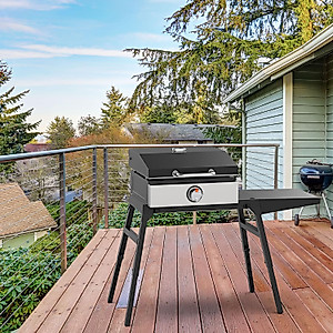 Upgrade Hinged Lid for Blackstone 17 Inch 1832 Adventure Ready Griddle, Griddle Hard Cover Flat Top Hood for Blackstone 1832 1650 1971 1814 & 17 Inch Griddle Lid