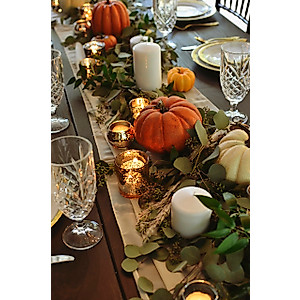 Just Artifacts 24pcs Assorted Gold Mercury Glass Votive Candle Holders (12pc 2-Inch Round, 12pc 2.75-Inch)