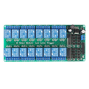 AITRIP 2 Pack 16 Channel 12V Relay Module with Optocoupler LED LM2576 Power Low Level Trigger Expansion Board for Raspberry Pi Arduino DIY Kit PiC ARM AVR