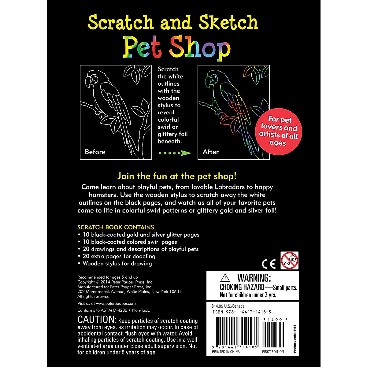 Scratch and Sketch Pet Shop