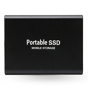 ASHATA Portable External SSD, USB3.1 Mobile Solid State Drive Compatible with Win7 Win8 Win10 Linux for iOS PC Computer Laptop USB 3.1 USB C External Solid State Drive with Type C Cable (Black 16GB)