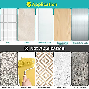 PLOOHT Shower Caddy 6 Pack, Upgraded Stronger Adhesive Shower Organizer, 13in Large Capacity Shower Shelves for Inside Shower, Rustproof Stainless Steel Bathroom Shelves with 10 Hooks, Black