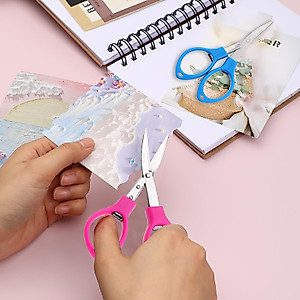 3 PCS Small Folding Scissors Portable Paper Cutter Scissors Fabric Keychain Scissors Stainless Steel Travel Scissors Safety Retractable Glasses-Shaped Mini Shear for Embroidery Crafts Cutting Sewing