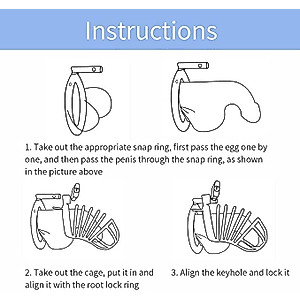 Male Chastity Devices Metal Chastity for Men Breathable Chastity Device Chastity Cage Devices Lightweight Sexual Wellness Cock Cage Penis Cage Sweater M1