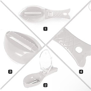 AG Fish Scaler Remover No Mess Fish Descaler Tool Fish Scraper Fast Cleaning Fish Skin Brush Cleaning Kit Easy to Use