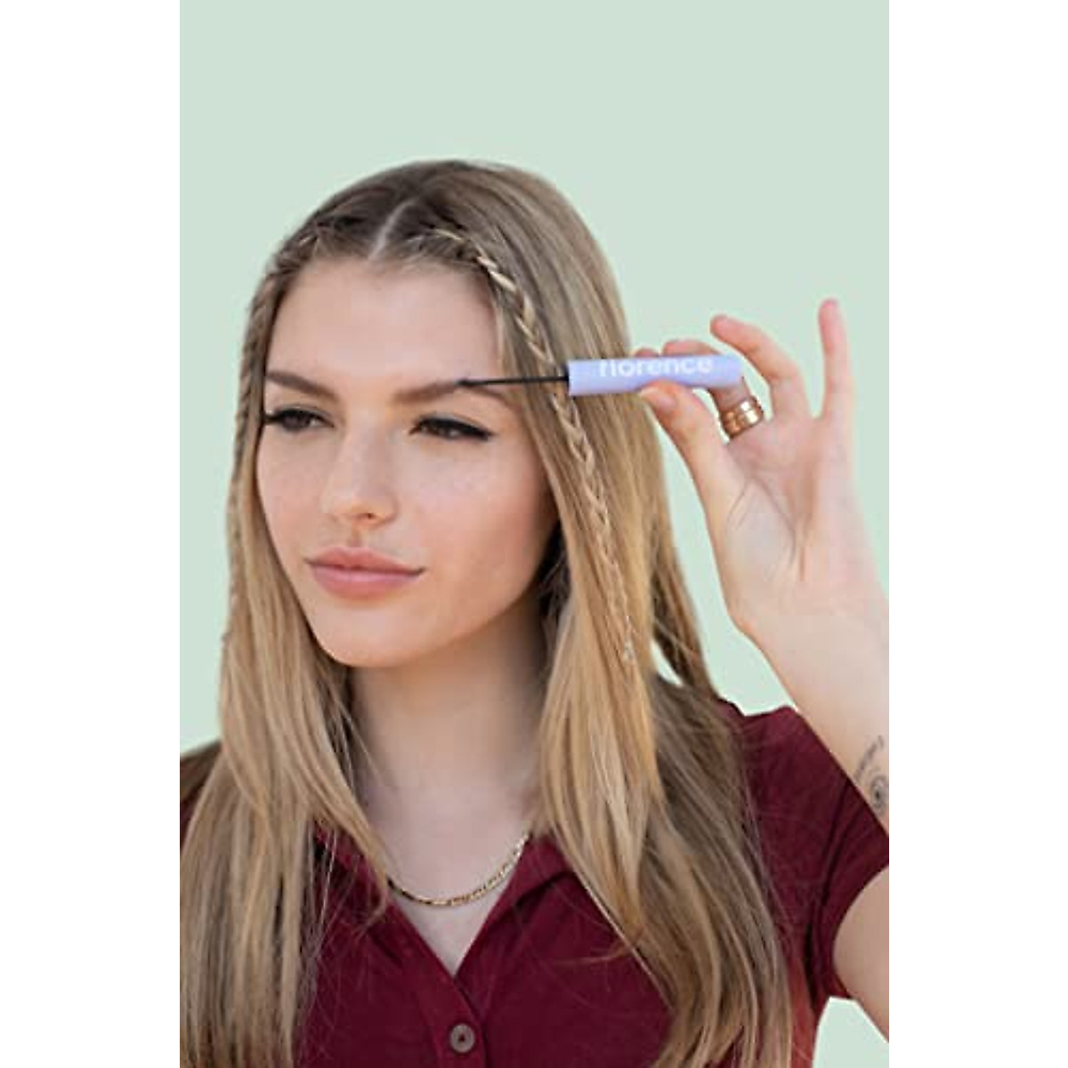 florence by mills Tint N Tame Brow Gel | Sculpts + Shape | Sleek + Smooth | Clear | Vegan & Cruelty-Free