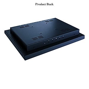 iChawk 12.1'' inch PC Monitor 1024x768 4:3 AV RCA BNC HDMI-in VGA Built-in Speaker Remote Control Monitor LCD Screen for PC Display with USB Interface Small Video Player Pluggable U-Disk W121MN-592