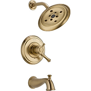 Delta Faucet T17497-CZ Cassidy MultiChoice 17 Series Tub and Shower Trim, Champagne Bronze