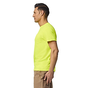 Gildan mens Dryblend Workwear T-shirts With Pocket, 2-pack T Shirt, Safety Green, 3X-Large US