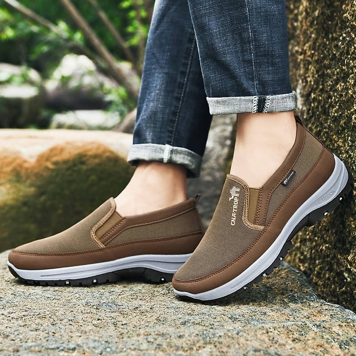 Cna Trop Orthopedic Shoes for Men, Fosterry Mens Slip On Shoes, Zapatos Ortopédicos Para Hombre, Sketchers Columbia Shoes Men，Merrell Slip On Shoes for Men, Skechers Slip Ins Brown