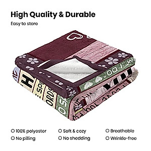 Gifts for Mom Blankets, Mothers Day Birthday Gifts for Mom, Mom Gifts from Daughter, Gifts for Mom from Daughter, Mom Gifts from Son, Mom Birthday Gifts from Daughter, Best Mom Ever Gifts 60x50 Inch