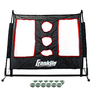 Franklin Sports - Golf Chipping Target - Training - Golf - Includes 12 Training Balls, Black