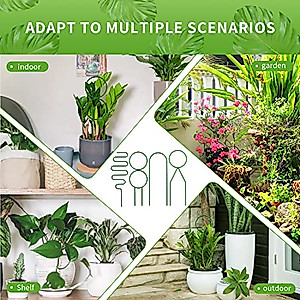 4 Pcs Small Metal Trellis for Potted Plants,Gold Trellis for Climbing Plants Indoor,Mini Trellis for Potted Plant Support Stake House Plant Trellis for Garden Potted,Hoya,Pothos,Flower,Monstera(Green)