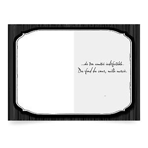 Designer Greetings French Language Thank You Cards, “Merci” Glittering Poodle (6 Cards with Envelopes / 6 cartes avec enveloppes)