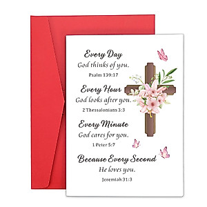 Baptism Gifts for Girls Catholic Boys Baptism Cards for Kids Christian Gifts for Women Back to School Gift Bridal Shower Gift Officiant Gifts First Communion Confirmation Pastor Appreciation Christmas